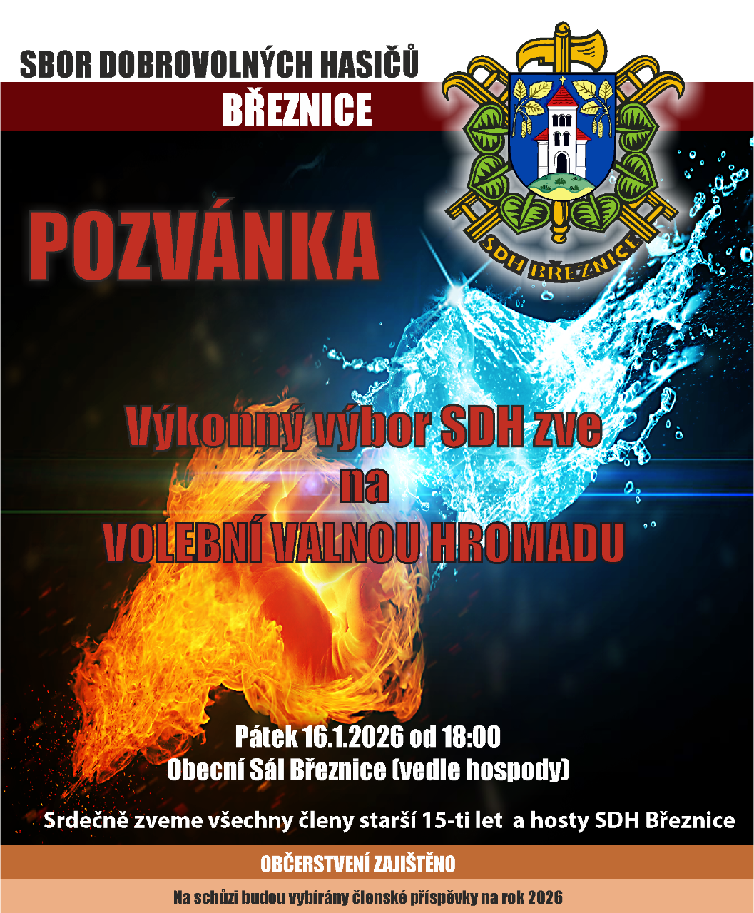 Valná hromada SDH Březnice 2026 :: SDH a JSDHO Březnice